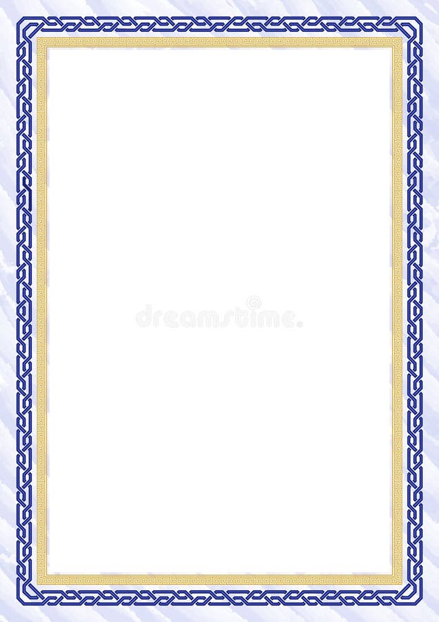 Frame and Border with European Union Flag Stock Illustration ...