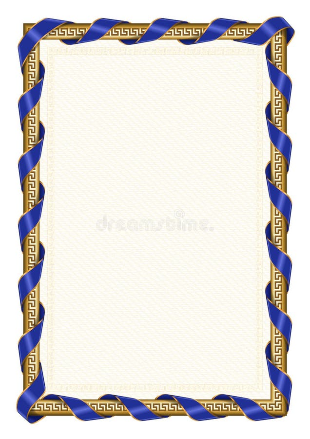 Frame and Border with European Union Flag Stock Vector - Illustration ...