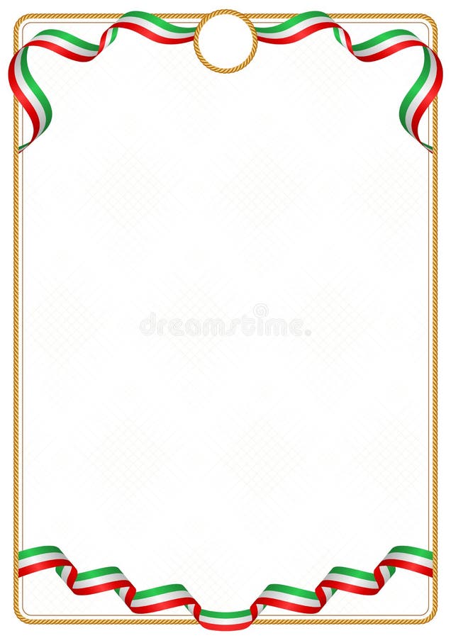 Frame and Border of Iran Colors Flag Stock Vector - Illustration of ...