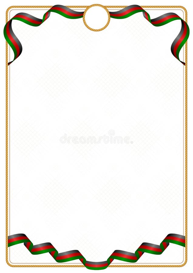 Frame and Border of Kenya Colors Flag Stock Vector - Illustration of ...