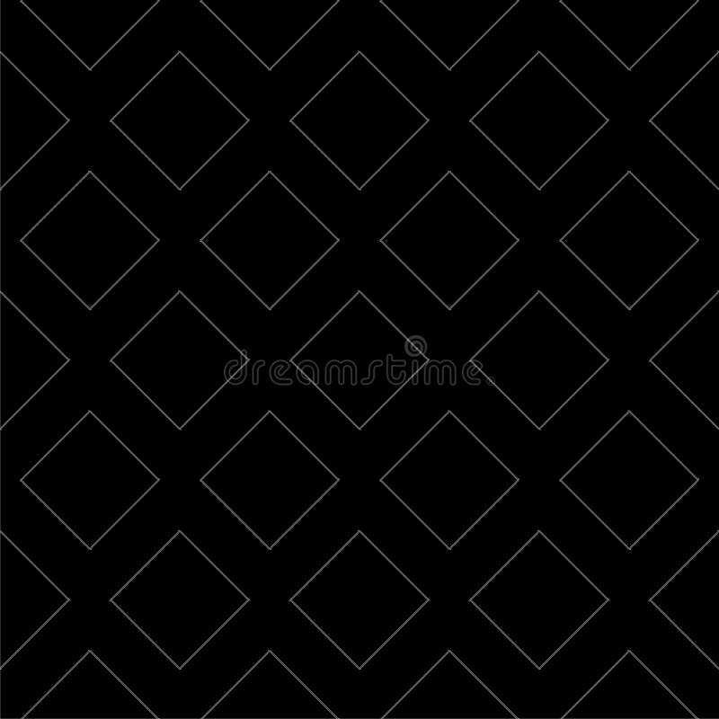 Frame Border Line Icon Pattern Seamless Isolated on Black Background ...