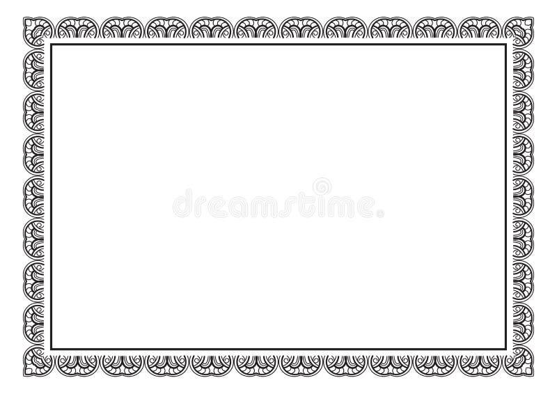 Frame Border Line Page Cover Book Vector Vintage Simple Stock Vector ...
