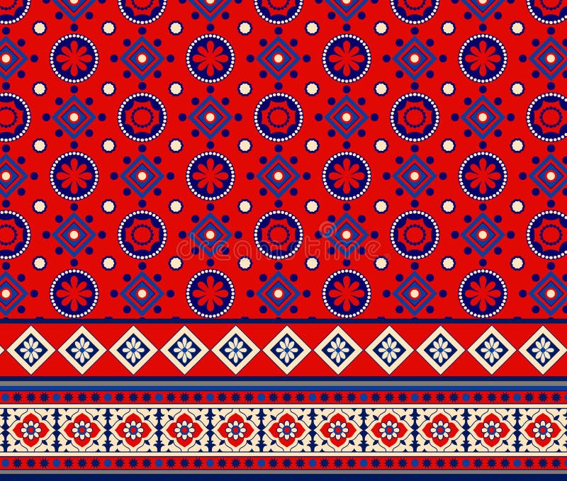 Sindhi Ajrak Pattern Vector Stock Illustrations – 94 Sindhi Ajrak ...