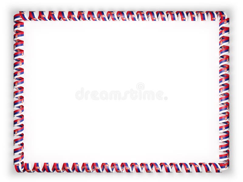 Frame Border Ribbon Serbia Flag Stock Illustrations – 79 Frame Border ...