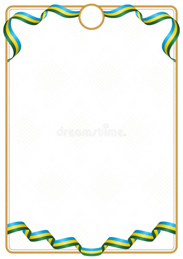 Frame and Border of Rwanda Colors Flag Stock Vector - Illustration of ...
