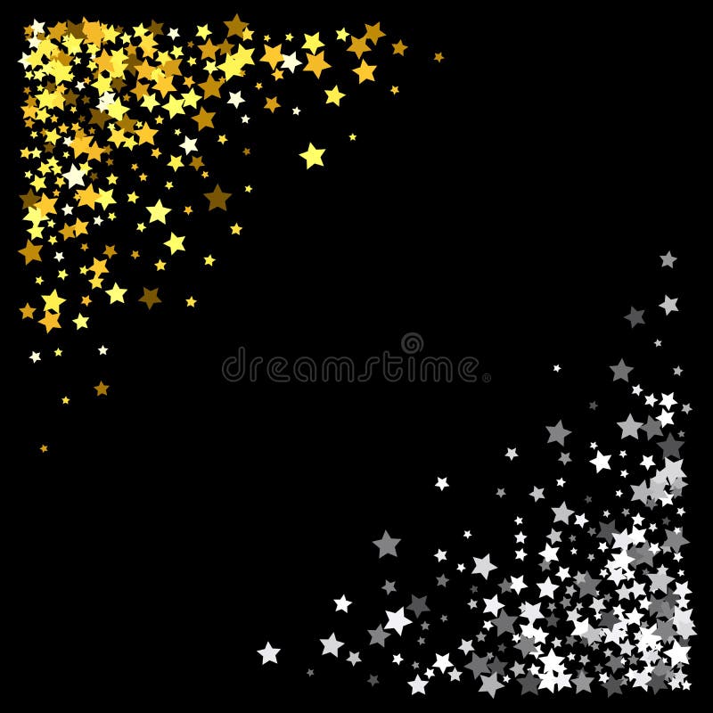 Frame or border of stars stock vector. Illustration of golden - 111048655