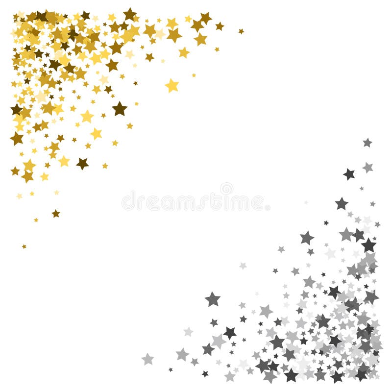 Frame or border of stars stock vector. Illustration of glitter - 108963296