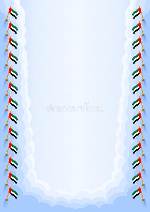 Border of United Arab Emirates Stock Vector - Illustration of design ...