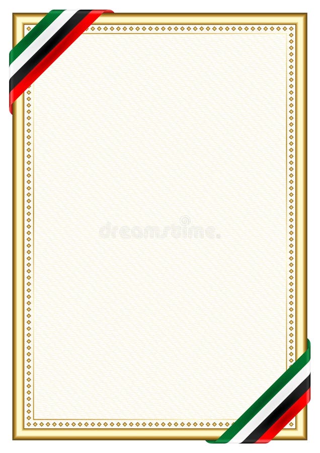 Border of United Arab Emirates Stock Vector - Illustration of design ...