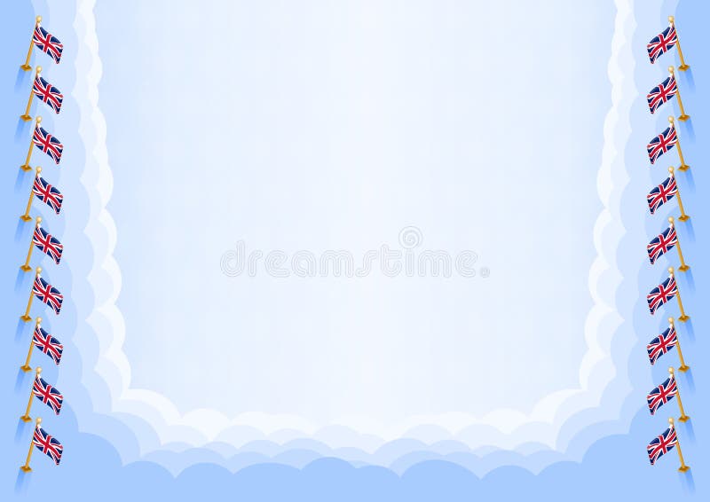 Frame and Border with United Kingdom Flag Stock Vector - Illustration ...