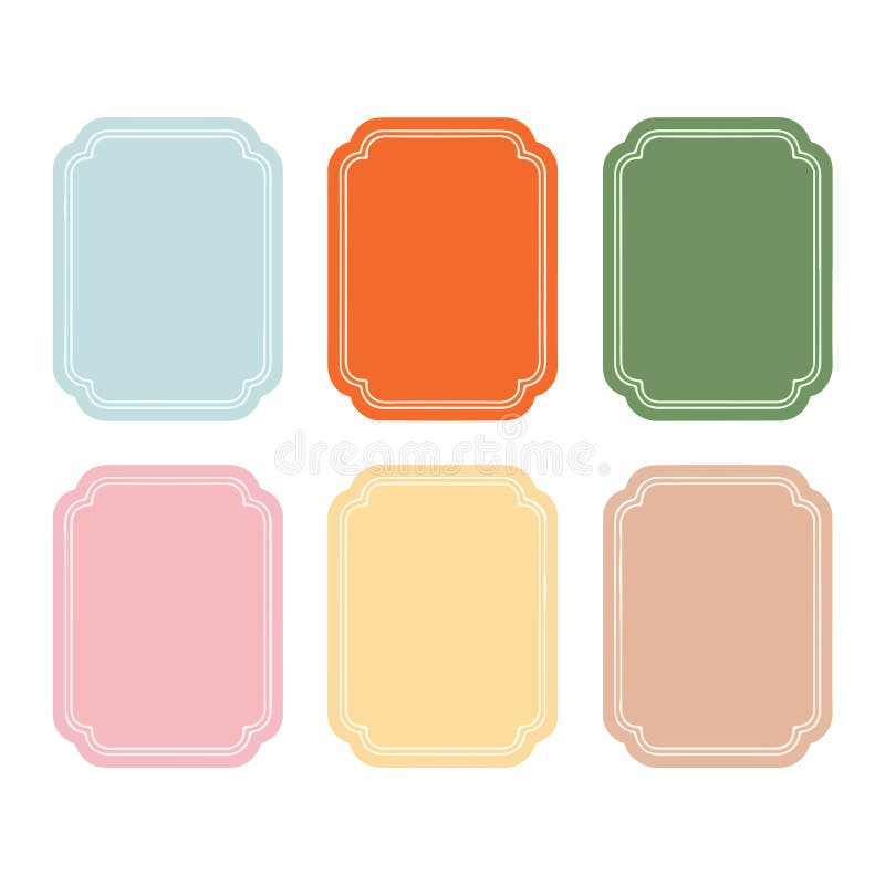 Frame Borders Colorful Quote Text Boxes, Groovy Squiggly Speech Bubble ...