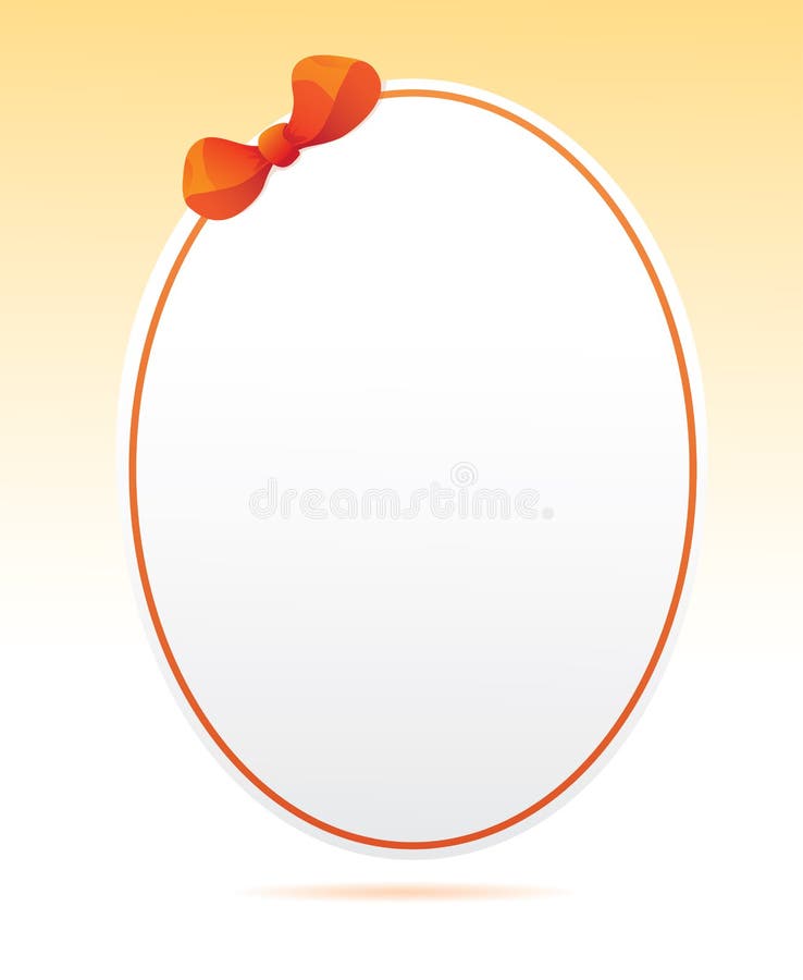 Frame with bow. stock vector. Illustration of dotted - 51518985
