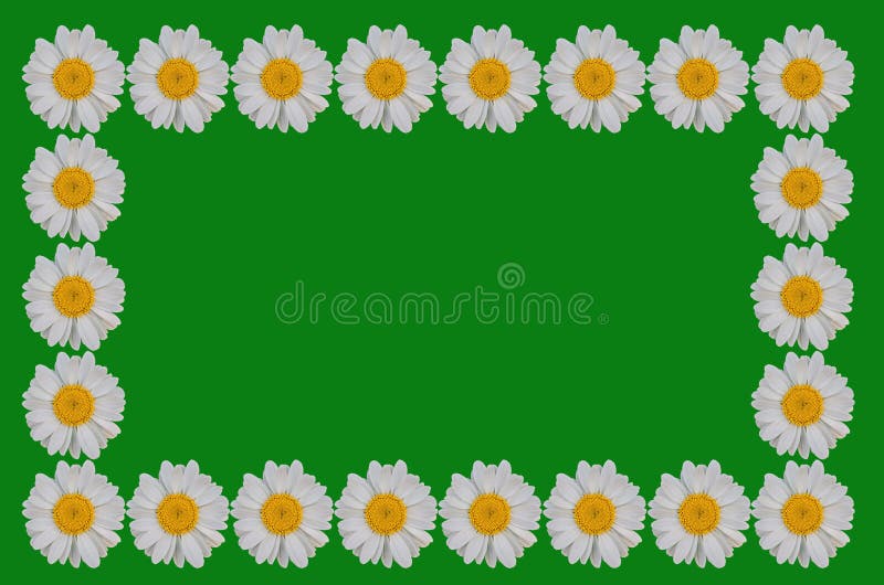 Frame Box from White Flowers Stock Image - Image of greeting, border ...