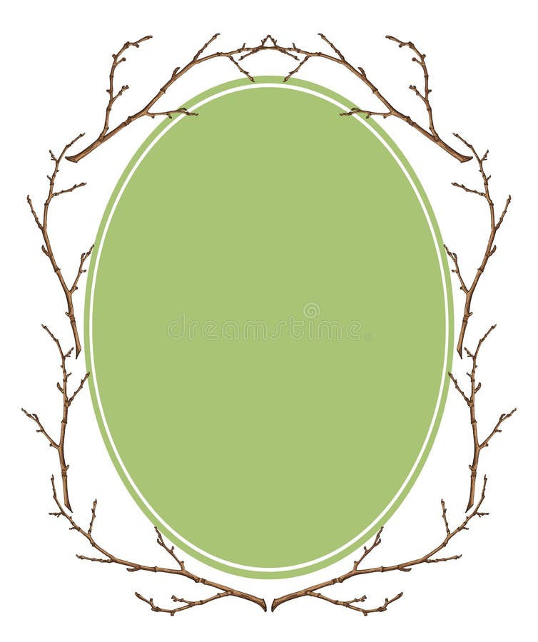Frame of branches stock vector. Illustration of branch - 94678520