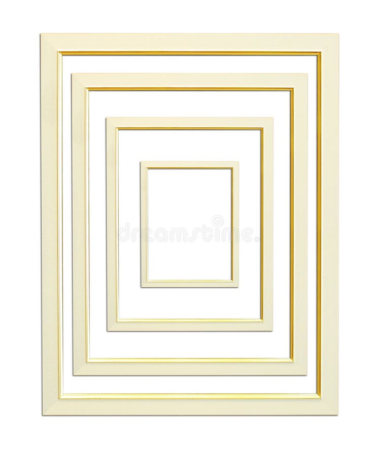 Frame Branco Da Foto Isolado No Branco Imagem de Stock - Imagem de ...