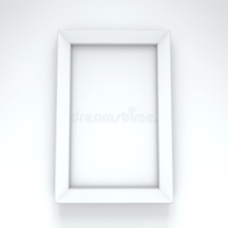 Frame branco em branco ilustração stock. Ilustração de detalhe - 25597814