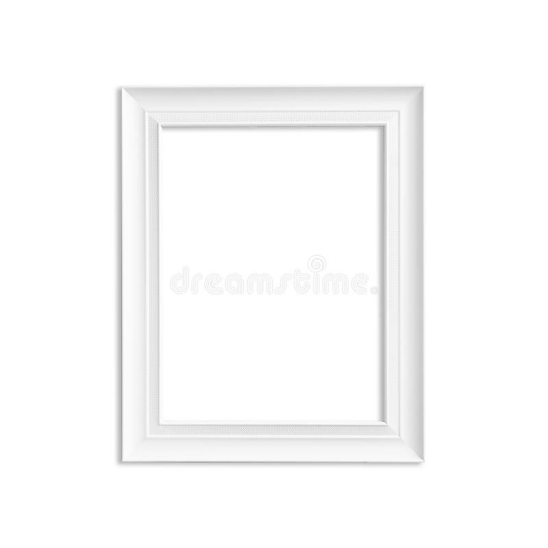Frame branco isolado ilustração stock. Ilustração de pintura - 71702979