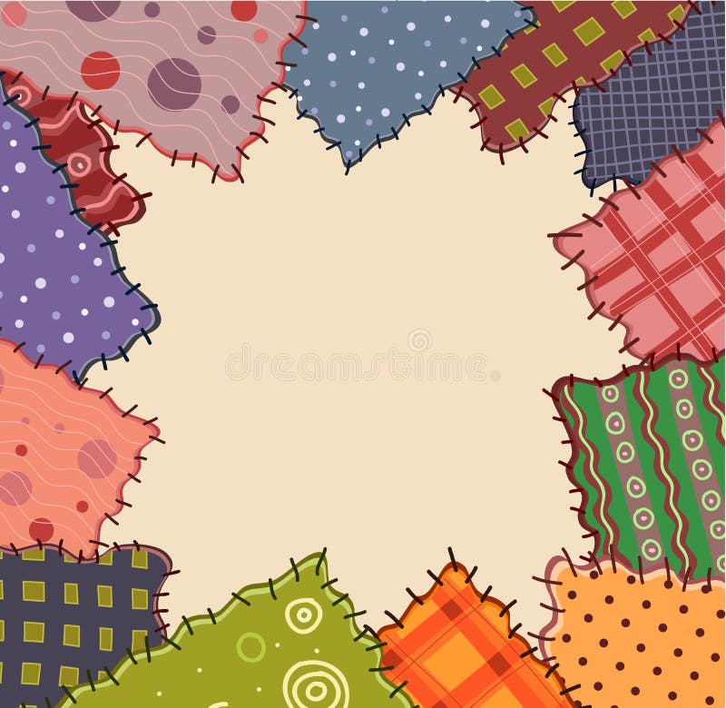 Seamless of Colorful Patchwork Stock Vector - Illustration of form ...