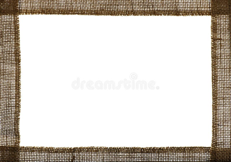 Frame of Burlap Irregular Natural Ground Stock Photo - Image of piece ...