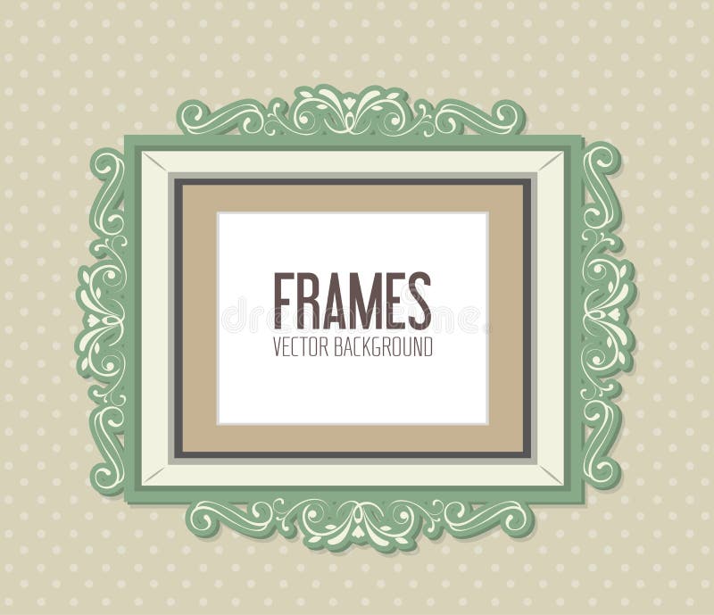 Frame card design. stock vector. Illustration of notice - 58822512