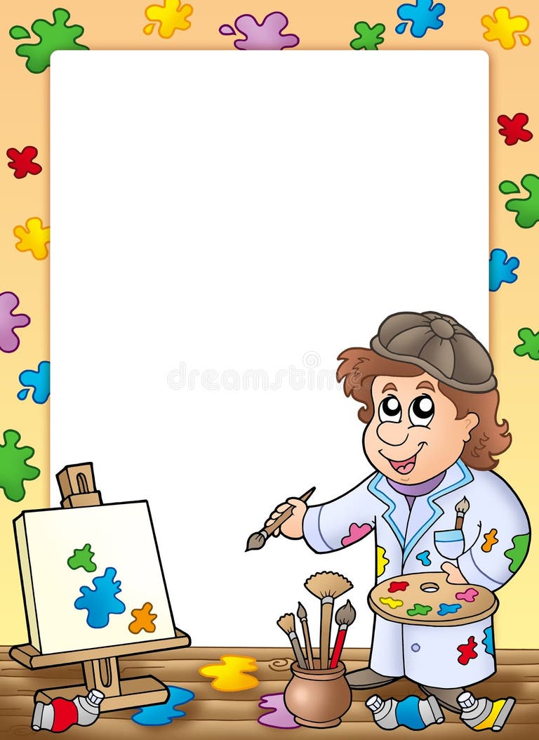 Smiling Cartoon Artist Stock Illustrations – 6,218 Smiling Cartoon ...