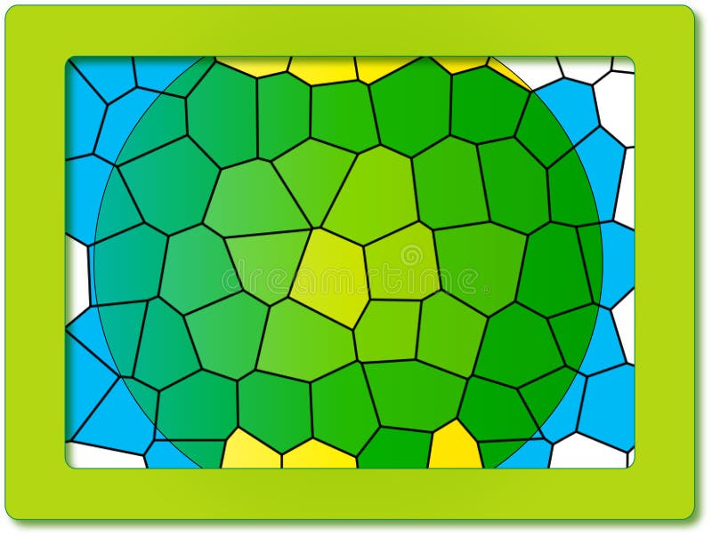 Frame with cellular design stock vector. Illustration of digital - 7288582