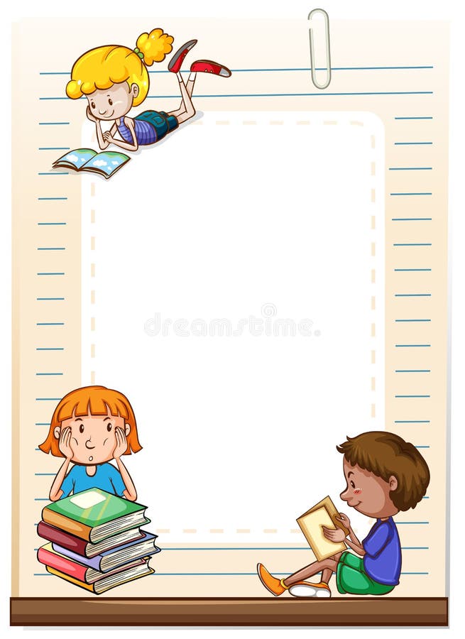 Reading Border Clip Art