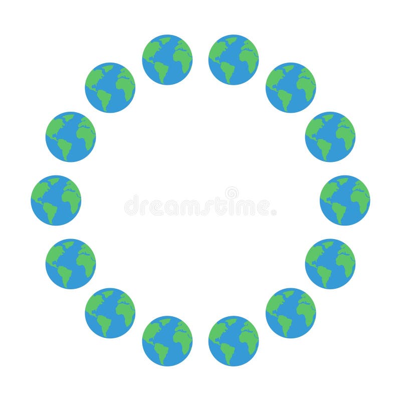 Circle Planet Earth Stock Illustrations – 149,210 Circle Planet Earth ...