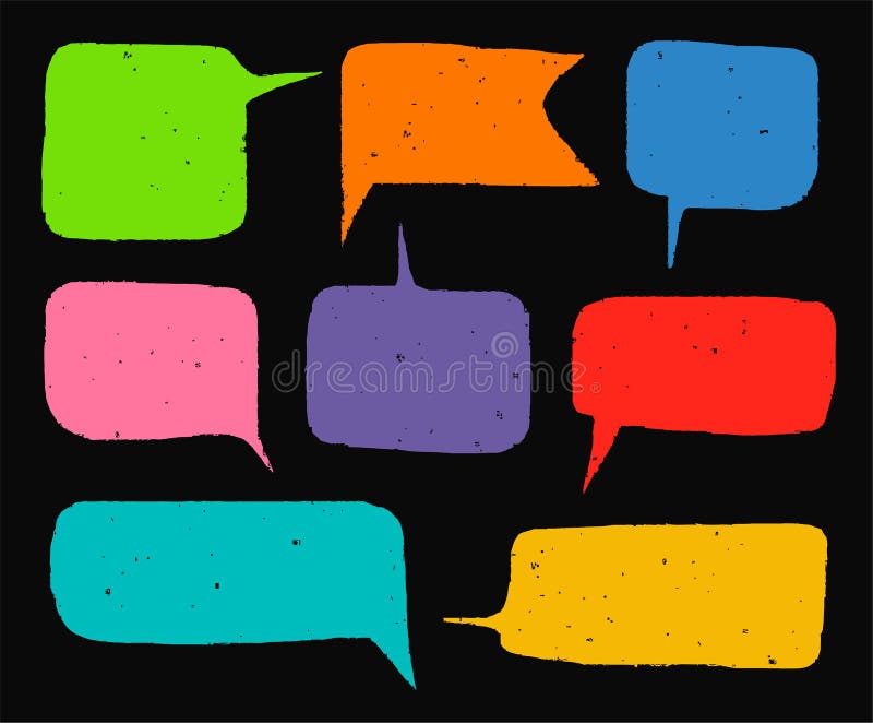 Frame-cloud, Rectangular, Colored. Stock Vector - Illustration of ...