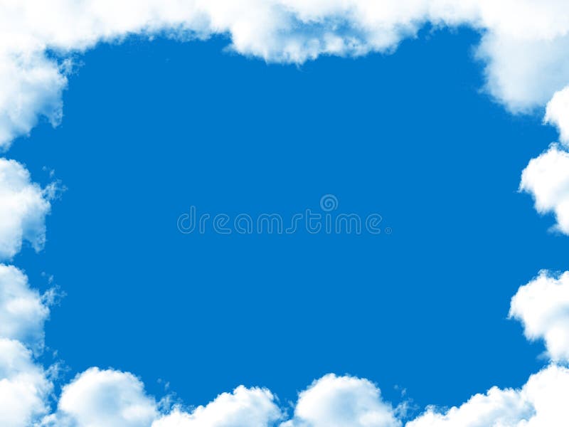 Frame from clouds stock illustration. Illustration of focus - 4986937