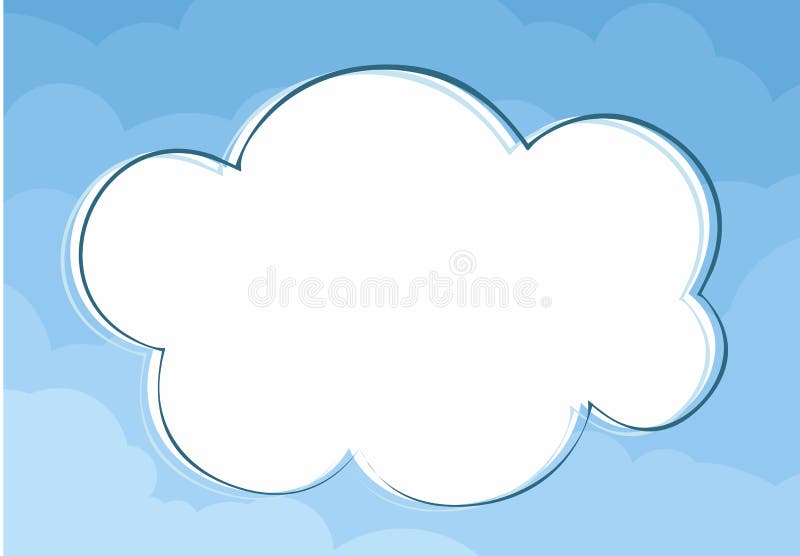 Frame with clouds. stock vector. Illustration of weather - 109531614