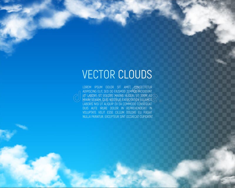 Frame with clouds stock vector. Illustration of copy - 90543632