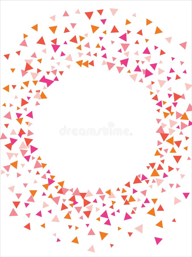 Frame of Colored Triangles Abstract Geometric Pattern. Can Be Used As ...