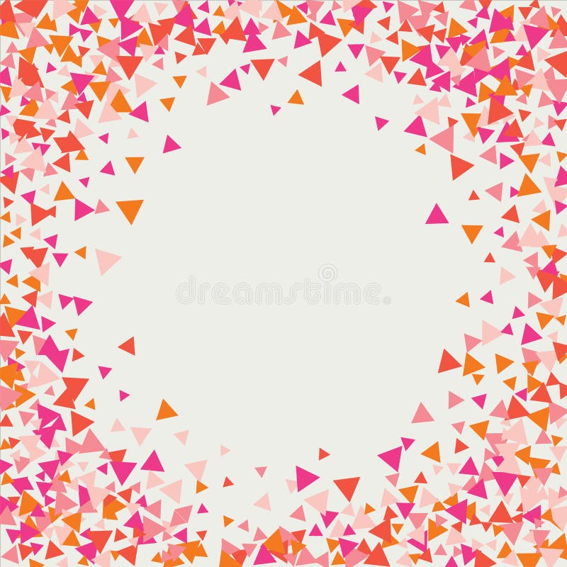 Frame of Colored Triangles Abstract Geometric Pattern. Can Be Used As ...