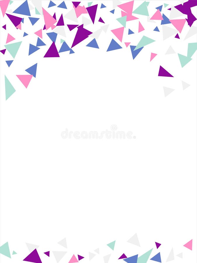 Frame of Colored Triangles Abstract Geometric Pattern. Can Be Used As ...