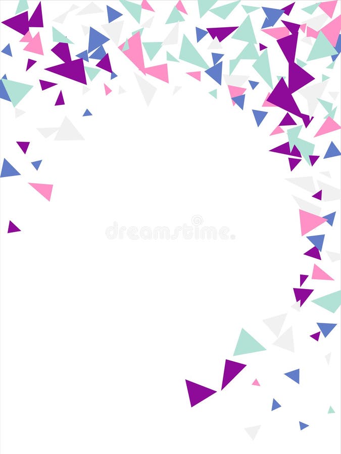 Frame of Colored Triangles Abstract Geometric Pattern. Can Be Used As ...