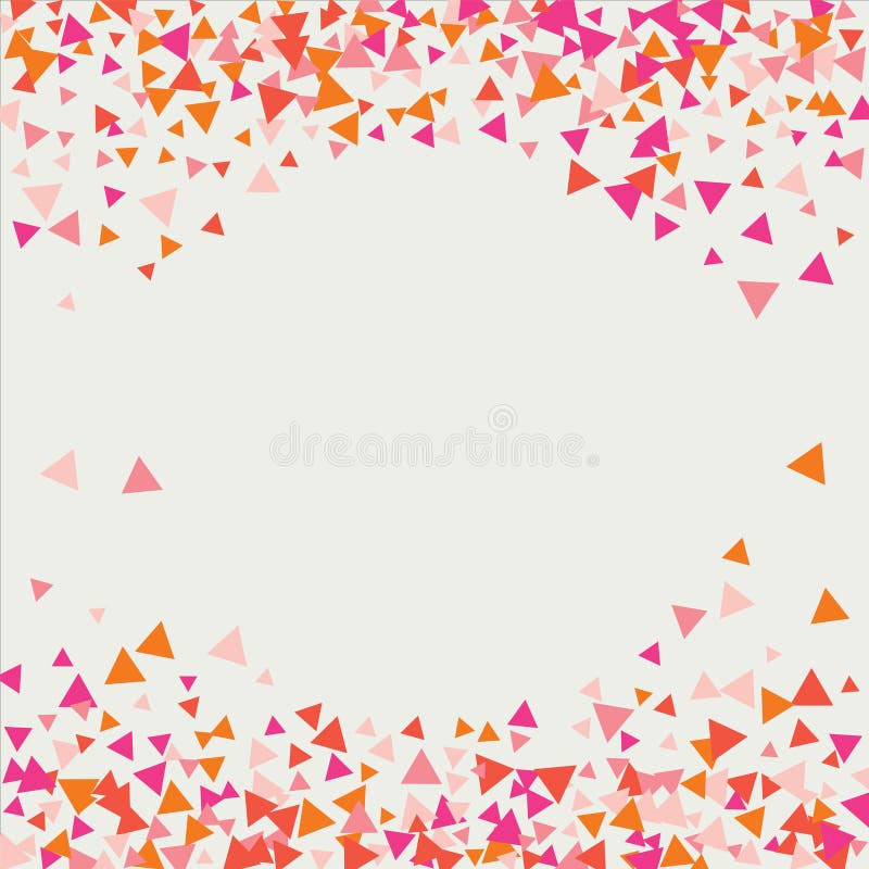 Frame of Colored Triangles Abstract Geometric Pattern. Can Be Used As ...