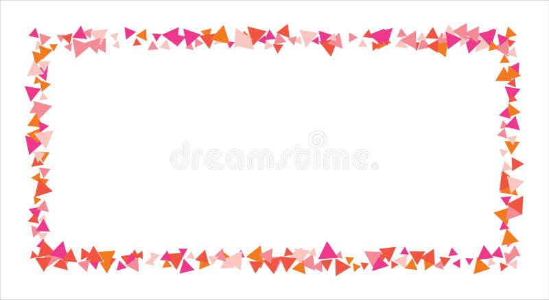 Frame of Colored Triangles Abstract Geometric Pattern. Can Be Used As ...