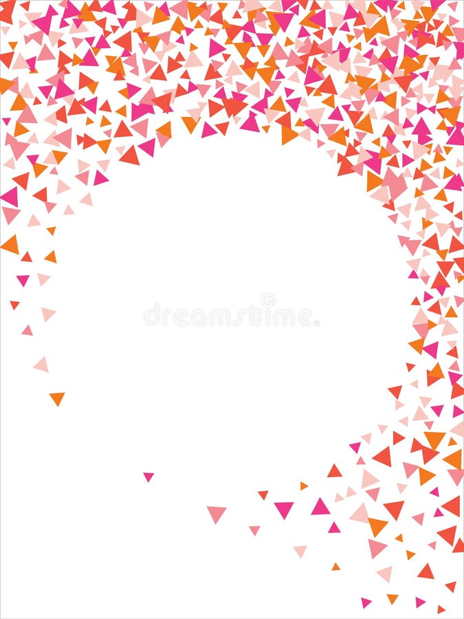 Frame of Colored Triangles Abstract Geometric Pattern. Can Be Used As ...