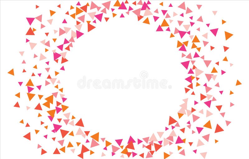 Frame of Colored Triangles Abstract Geometric Pattern. Can Be Used As ...
