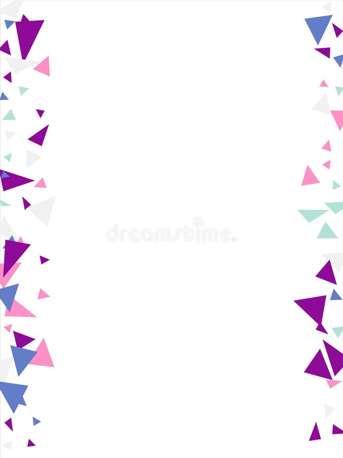 Frame of Colored Triangles Abstract Geometric Pattern. Can Be Used As ...