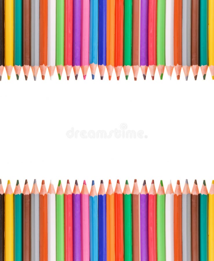 Frame Colorido Dos Lápis Fotos De Stock - Baixe 90 Fotos Royalty Free