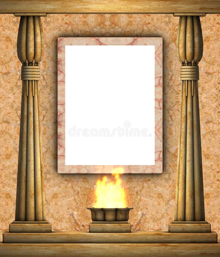 Frame and columns stock illustration. Illustration of clipping - 10672685