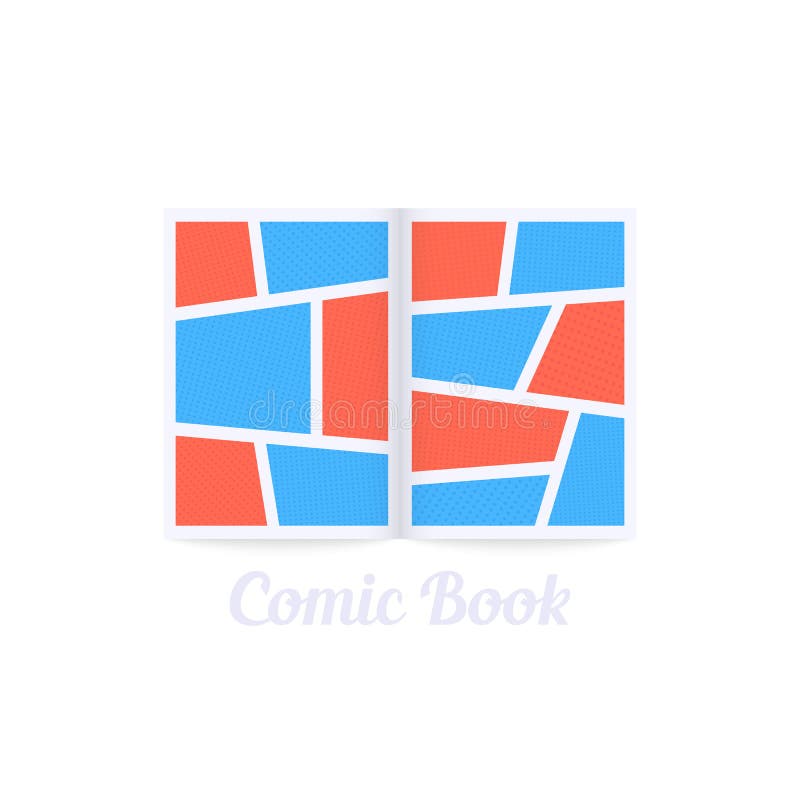 Frame Comic Book Realistic Border Stock Vector - Illustration of ...