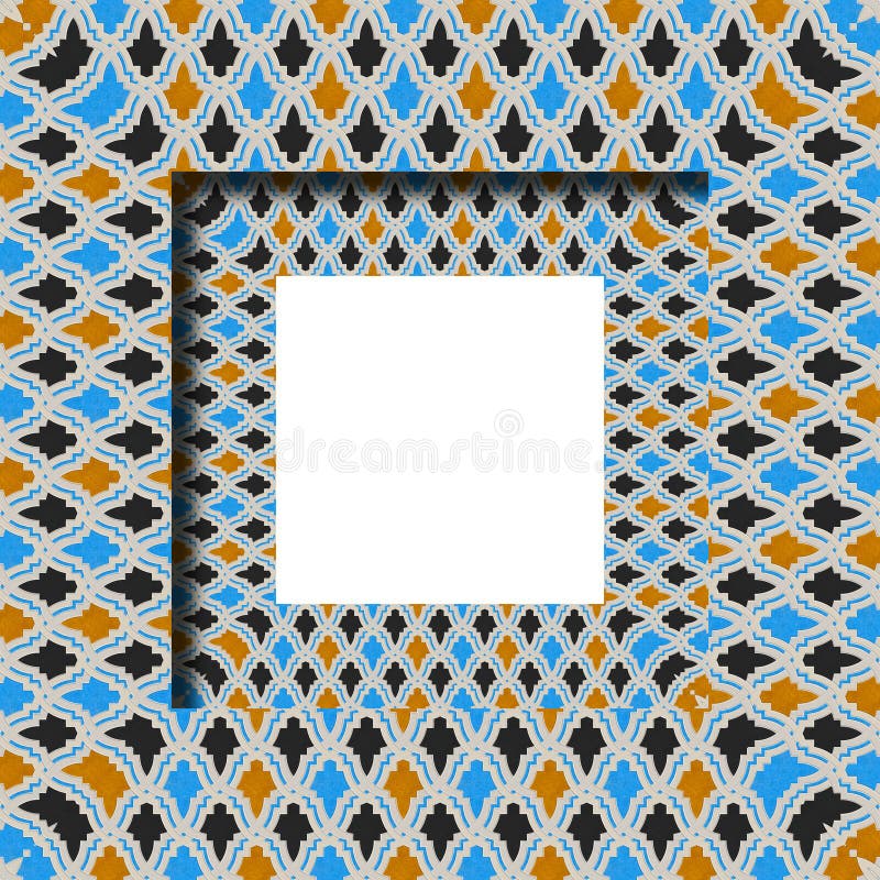 Frame Composition of Typical Arabic Wall Decorations with Colored ...