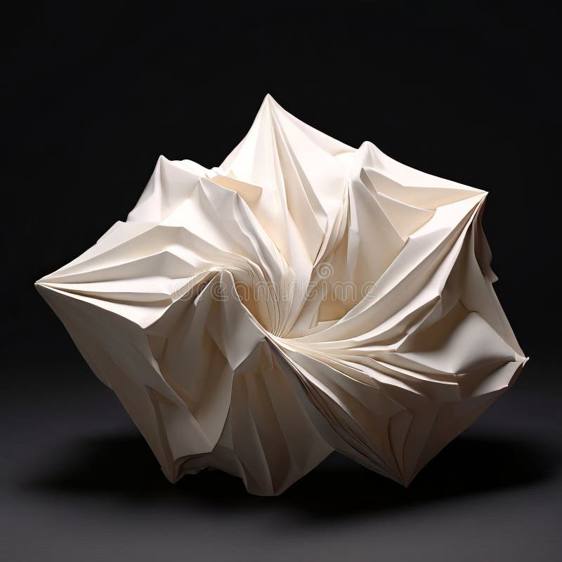 A Frame Constructed from Folded Origami Paper Creating a Dynmi Stock ...