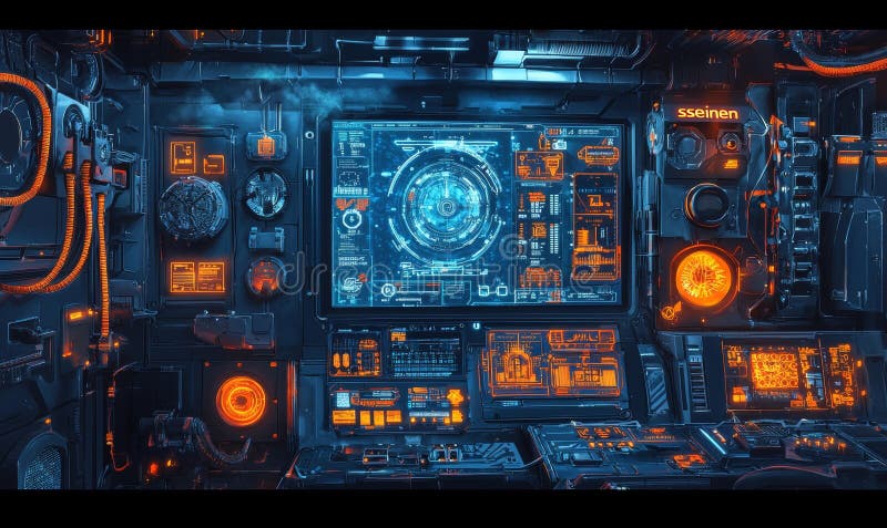 The Frame Contains Techno-frames, Callouts, Information Blocks, Robotic ...