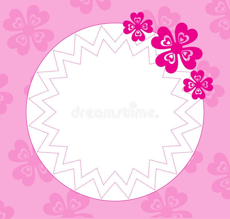 Frame cor-de-rosa ilustração do vetor. Ilustração de projeto - 40856812