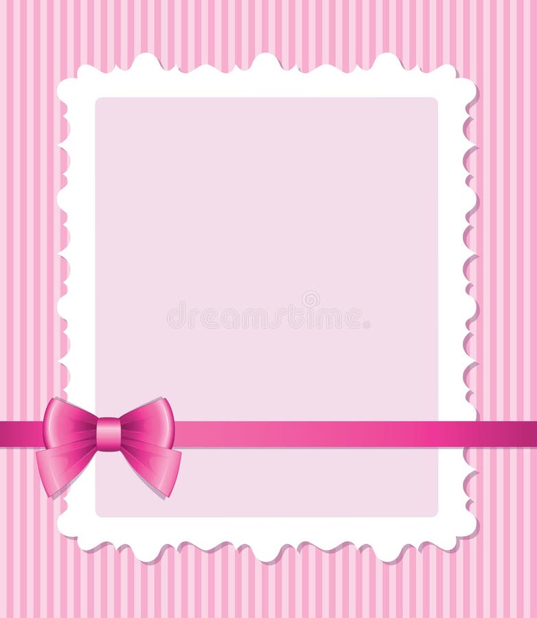Frame Cor-de-rosa Com Curva Ilustração do Vetor - Ilustração de doce ...
