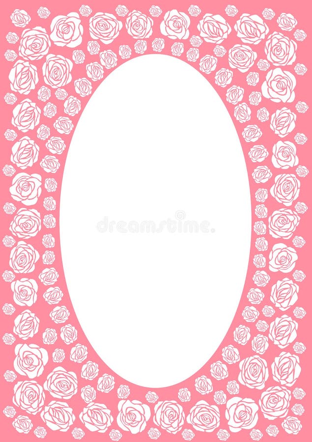 Frame Cor-de-rosa Da Cor-de-rosa Ilustração Stock - Ilustração de ...